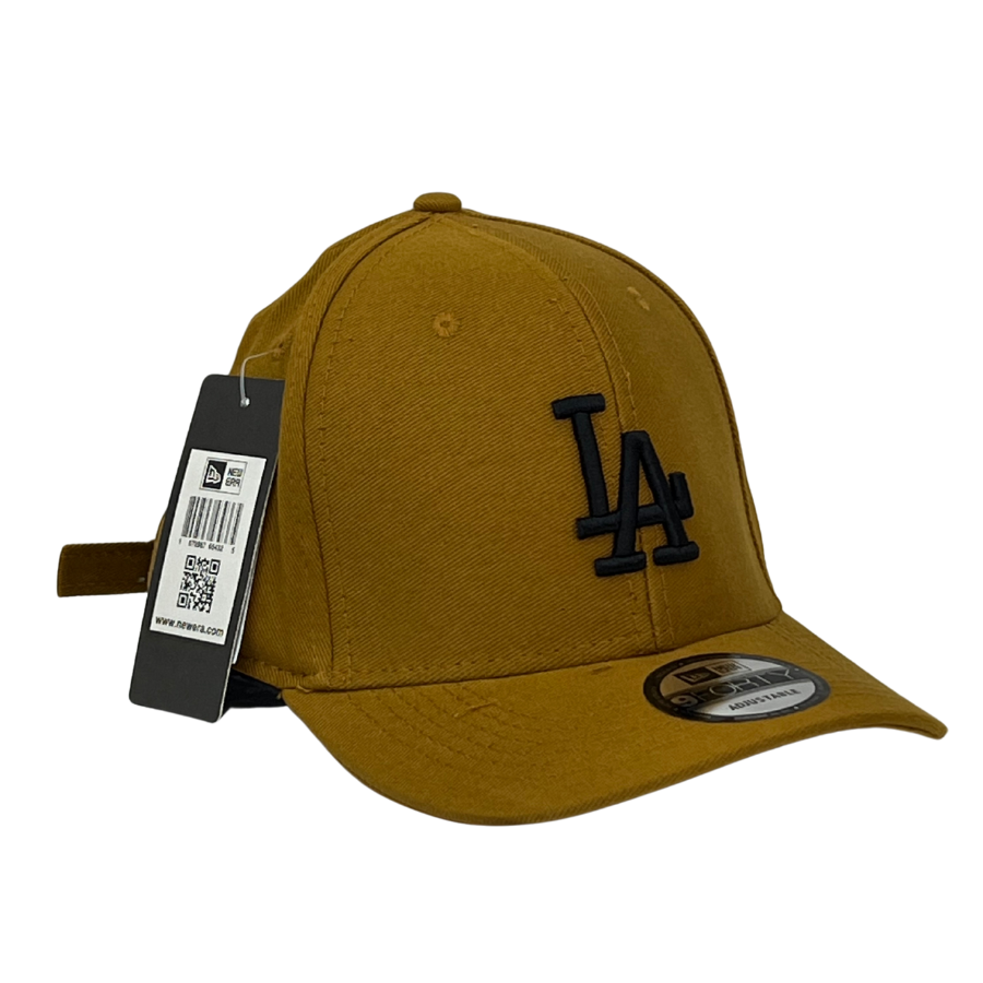 Boné Urbano Los Angeles LA - Cor Mostarda Logo Preto